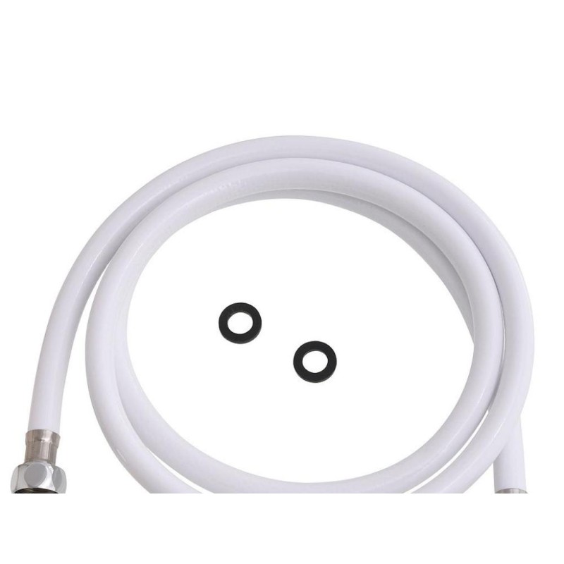 Flexo ducha pvc reforzado blanco 2,00 metros