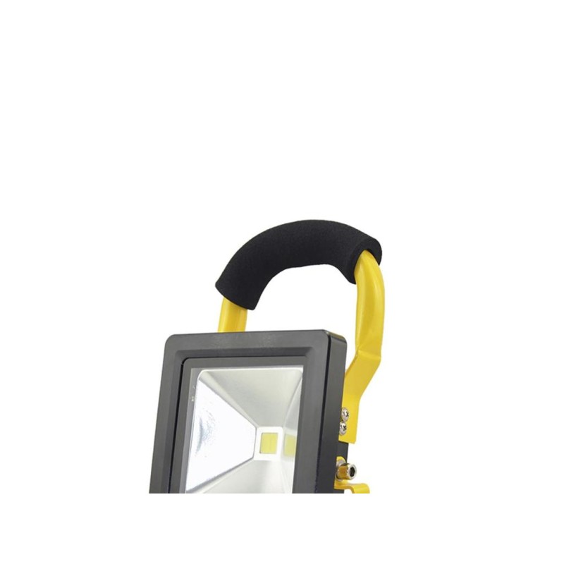 Foco led recargable 10 watt. luz blanca 4000º k ip 65 500 lumenes con ...