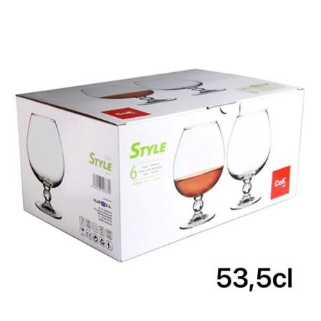 53,5 cls Copa coñac licor brandy style COK - caja 6 unidades